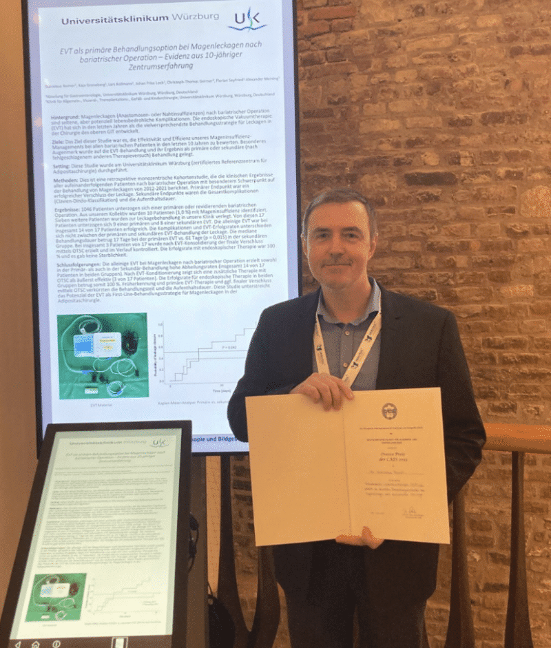 Ovesco Endoscopy AG - CAES honors Dr. Reimer with the Ovesco Award at ...